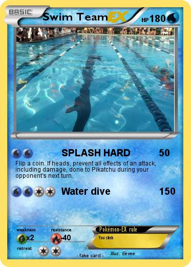 Pokémon Swim Team - SPLASH HARD - My Pokemon Card