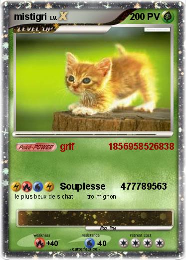 Pokémon mistigri 9 9 - grif 1856958526838 - Ma carte Pokémon