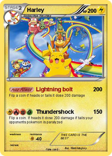 Pokémon Harley 214 214 - Lightning bolt - My Pokemon Card