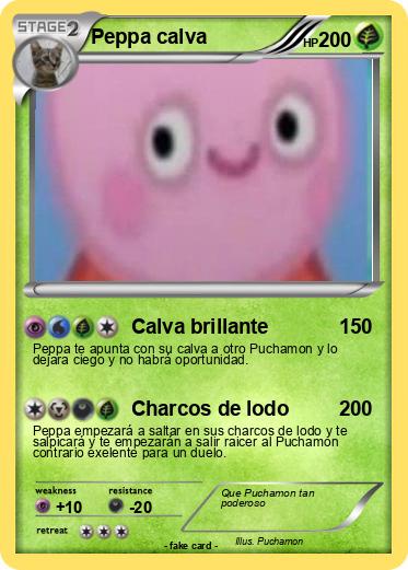 Pokémon Peppa calva 6 6 - Calva brillante - My Pokemon Card