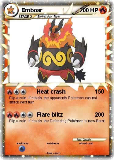 Pokémon Emboar 1502 1502 - Heat crash - My Pokemon Card