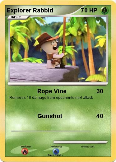 Pokémon Explorer Rabbid - Rope Vine - My Pokemon Card