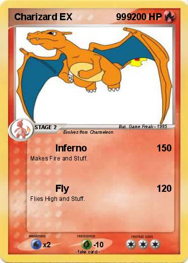 Pokémon Charizard EX 999 999 - Inferno - My Pokemon Card