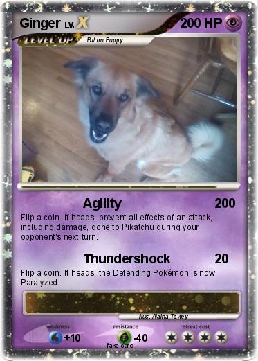 Pokémon Ginger 386 386 - Agility - My Pokemon Card