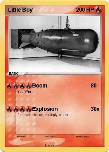 Pokémon Little Boy 11 11 - Boom - My Pokemon Card