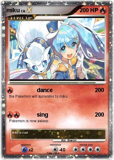 Pokémon miku 395 395 - dance - My Pokemon Card