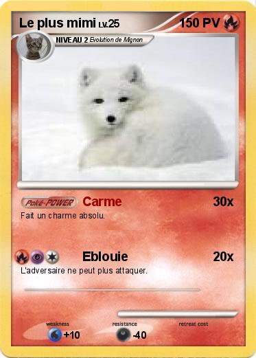 Pokémon Le plus mimi - Carme - Ma carte Pokémon