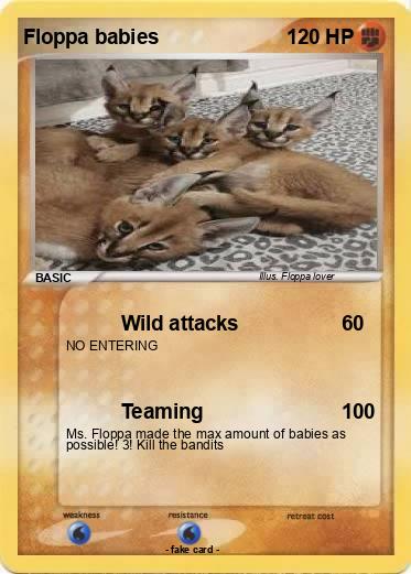 Pokémon Floppa babies - Wild attacks - My Pokemon Card
