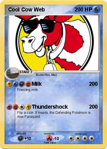 Pokémon Cool Cow Web - Milk - My Pokemon Card