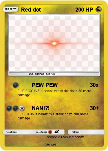 Pokémon Red dot 3 3 - PEW PEW - My Pokemon Card