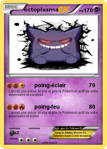 Pokémon ectoplasma 308 308 - poing-éclair - Ma carte Pokémon