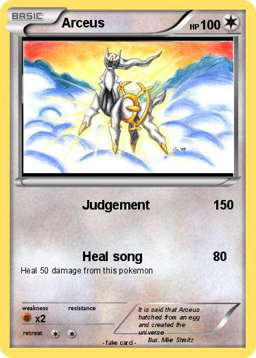 Pokémon Arceus 9385 9385 - Judgement - My Pokemon Card
