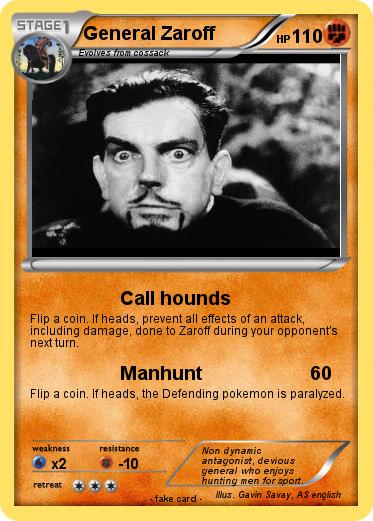 Pokémon General Zaroff 1 1 - Call hounds - My Pokemon Card