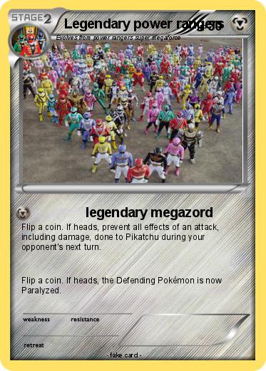 Pokémon Legendary power rangers - legendary megazord - My Pokemon Card