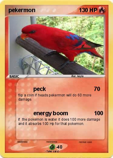 Pokémon pekermon 1 1 - peck - My Pokemon Card