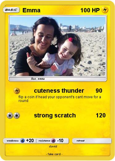 Pokémon Emma 682 682 - cuteness thunder - My Pokemon Card