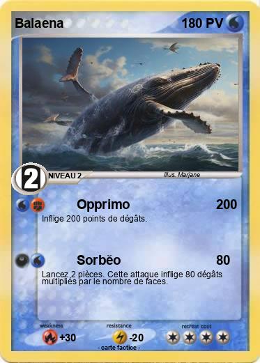 Pokémon Balaena 1 1 - Opprimo - Ma carte Pokémon