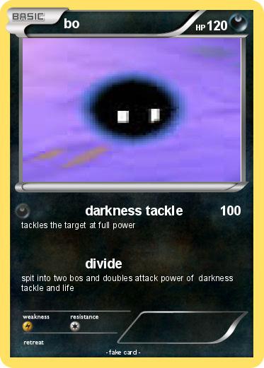 Pokémon 1 39775 39775 - darkness tackle - My Pokemon Card