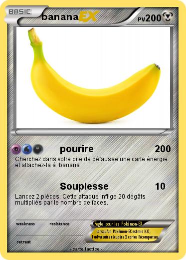 Pokémon banana 1204 1204 - pourire - Ma carte Pokémon