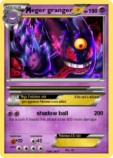 Pokémon eger granger - shadow ball - My Pokemon Card