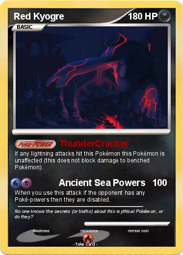 Pokémon Red Kyogre 2 2 - ThunderCracker - My Pokemon Card