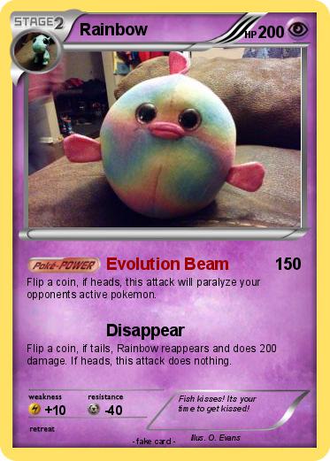 Pokémon Rainbow 3002 3002 - Evolution Beam - My Pokemon Card