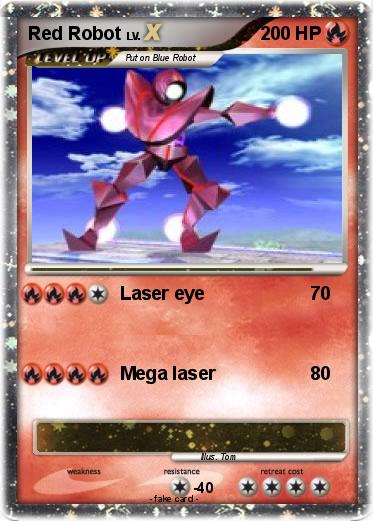 Pokémon Red Robot 2 2 - Laser eye - My Pokemon Card