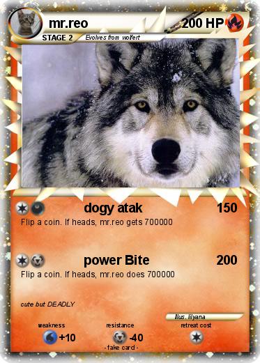 Pokémon mr reo - dogy atak - My Pokemon Card