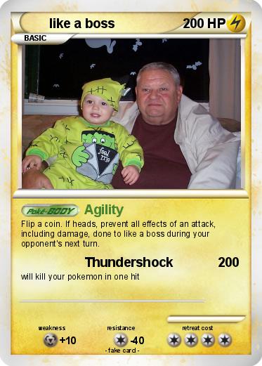 Pokémon like a boss 75 75 - Agility - My Pokemon Card