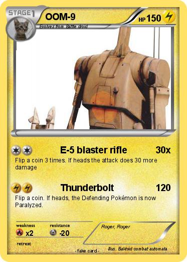 Pokémon OOM 9 9 - E-5 blaster rifle - My Pokemon Card