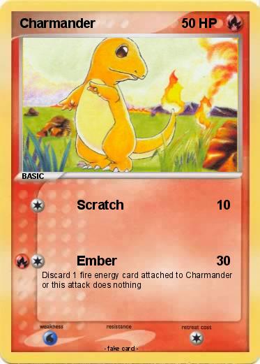 Pokémon Charmander 644 644 - Scratch - My Pokemon Card