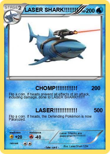 Pokémon LASER SHARK 2 2 - CHOMP!!!!!!!!!!!! - My Pokemon Card