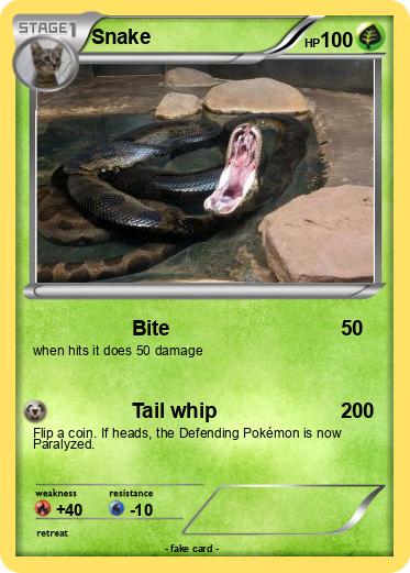 Pokémon Snake 730 730 - Bite - My Pokemon Card