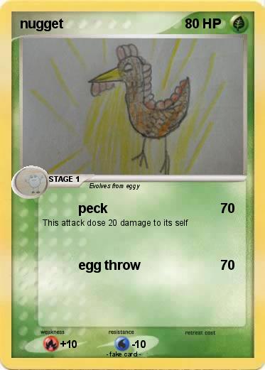 Pokémon nugget 26 26 - peck - My Pokemon Card