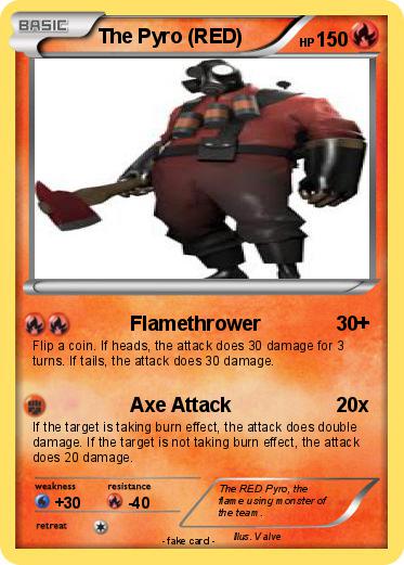 Pokémon The Pyro RED - Flamethrower - My Pokemon Card