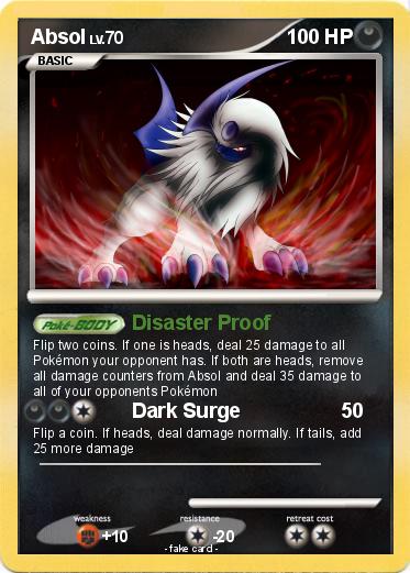 Pokémon Absol 1126 1126 - Disaster Proof - My Pokemon Card
