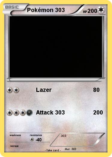 Pokémon Pokemon 303 303 - Lazer - My Pokemon Card