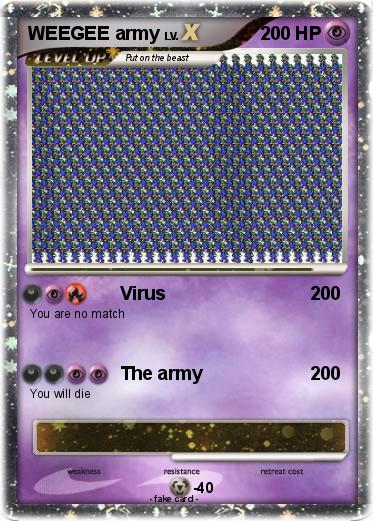 Pokémon WEEGEE army 16 16 - Virus - My Pokemon Card