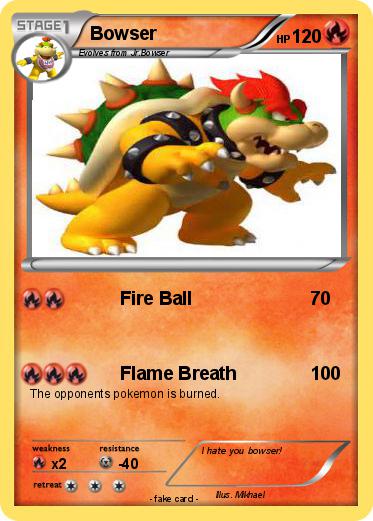 Pokémon Bowser 4547 4547 - Fire Ball - My Pokemon Card