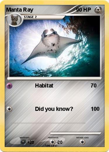 Pokémon Manta Ray 11 11 - Habitat - My Pokemon Card