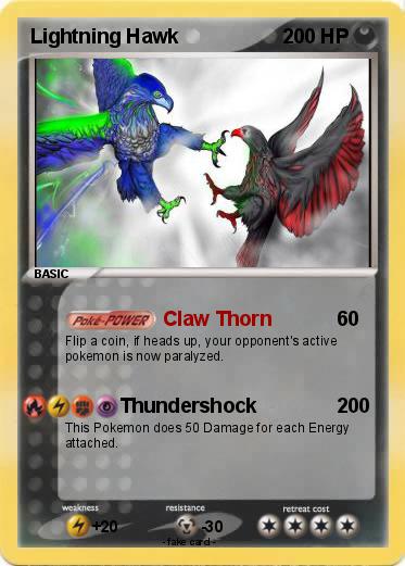 Pokémon Lightning Hawk 2 2 - Claw Thorn - My Pokemon Card