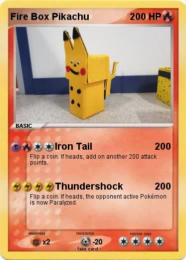 Pokémon Fire Box Pikachu - Iron Tail - My Pokemon Card