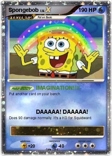 Pokémon Spongebob 854 854 - IMAGINATION!!!! - My Pokemon Card