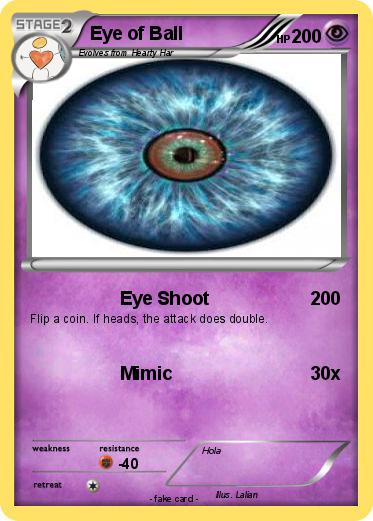 Pokémon Eye of Ball - Eye Shoot - My Pokemon Card
