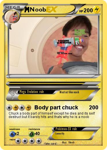Pokémon Noob 1195 1195 - Body part chuck - My Pokemon Card