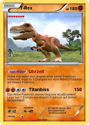 Pokémon T Rex 1081 1081 - Uhrzeit - My Pokemon Card