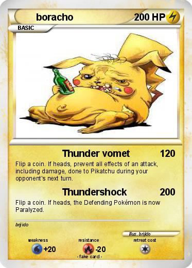 Pokémon boracho 2 2 - Thunder vomet - My Pokemon Card