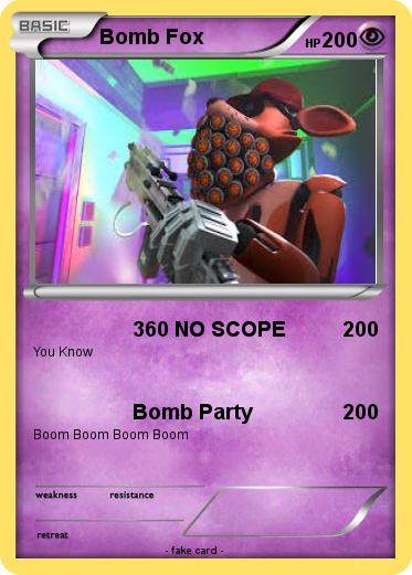Pokémon Bomb Fox - 360 NO SCOPE - My Pokemon Card