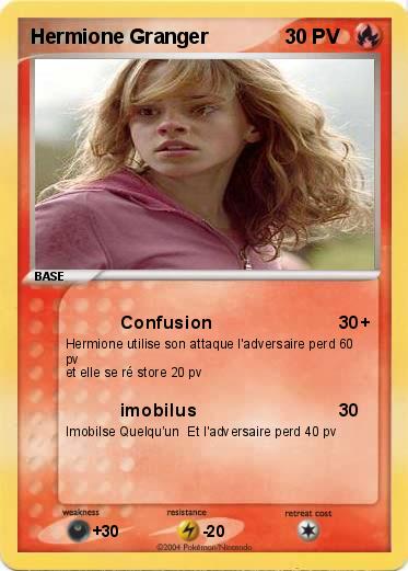 Pokémon Hermione Granger 13 13 - Confusion - Ma carte Pokémon