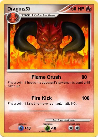 Pokémon Drago 762 762 - Flame Crush - My Pokemon Card